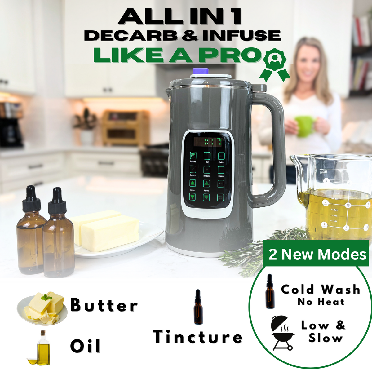 Cannabis Butter Maker, Oil Infuser & Decarboxylator Machine | EdiWhip 2 ...